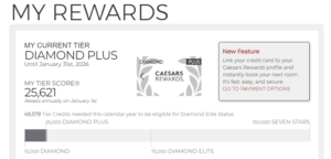 Caesar's Rewards: The Value of Tier Credits - DRatings